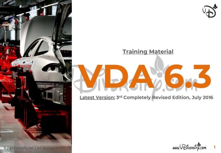 VDA 6.3_Training Material | In-Depth Process Audit | VDA-QMC | In PDF ...